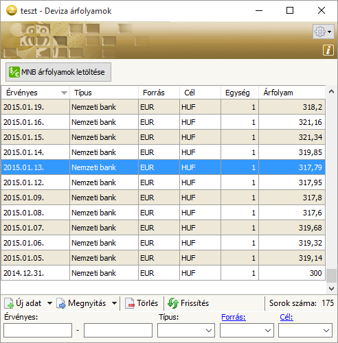 Deviza árfolyamok – CobraConto.Net